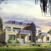 China Sandwich Panel Light Steel Villa House / Contemporary Prefabricated Homes for sale