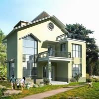 China Australia Standard Light Steel prefab House Kit Modular House with garage packing lot for sale