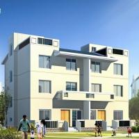 China Australia Standard Light Steel prefab House Kit Modular House with garage packing lot for sale