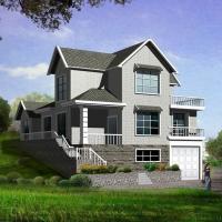 China Construction Of Good Appearance Design Light Gauge Steel Frame Prefab House Villa Light Steel Framing Structure for sale