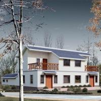China Construction Of Good Appearance Design Light Gauge Steel Frame Prefab House Villa Light Steel Framing Structure for sale