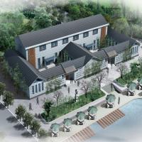 China Prefabricated Modular Homes Prefab Beach Resort Bungalow for sale