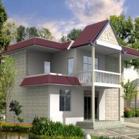 China Modern Light Steel Villa House Easy Assemble Modular Insulation Panel for sale
