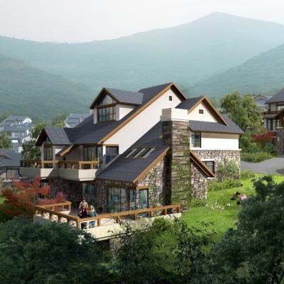 China Modern Light Steel Villa House Easy Assemble Modular Insulation Panel for sale