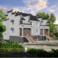 China Tiny Ready Made Light Steel Prefab House With Garage For Worker Labor Camp for sale