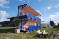 China Anti Earthquake Prefab Metal House Kits Customized Steel Structure Frame With Open Balcony for sale