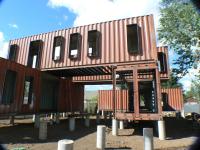 China 3 Layers Hotel Type Prefab Shipping Container Homes With Sun Glass Window for sale