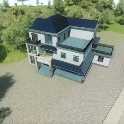 China Permanent Construction Prefabricated Luxury Villa Lgs Light Gauge Steel Prefab Houses With Eu Certification/En Standard for sale