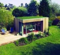 China 75mm Prefab Modular Homes / Prefabricated Shipping Containers Roof Customized Resort Center for sale