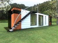 China 40 Feet Hq Luxury Shipping Container House One Bed Room One Kitch With Living Room for sale
