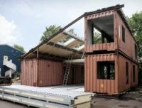 China Camping Hotel Luxury Shipping Container House glass Window 3 Bedrooms One Kitcthen for sale