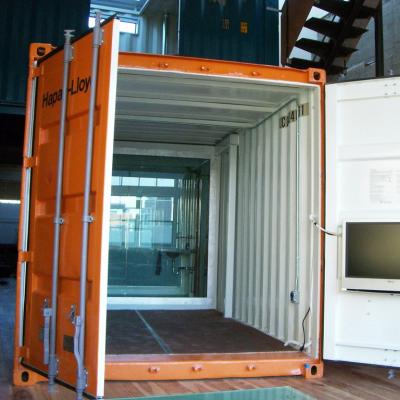 China Weld Steel Flat Pack Container Fast Built Thermal Insulation Wind Proofing for sale