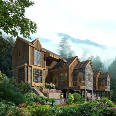 China Small Modular Guest Prefab Tiny Homes On Wheels Wooden Romania Style for sale