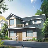 China Mobile Prefab Tiny House Kit On Wheels Park Home Lodge Cabin Fire Resistance Fully Furnished for sale