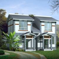 China Eco Friendly Prefab Light Steel Villa Modern for sale