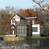China Two Floor Light Steel Villa House / Mobile Prefabricated Houses Australia Standard for sale