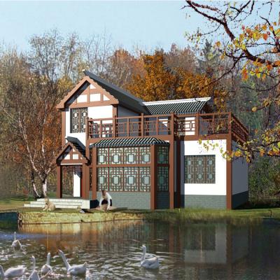 China Two Floor Light Steel Villa House / Mobile Prefabricated Houses Australia Standard for sale