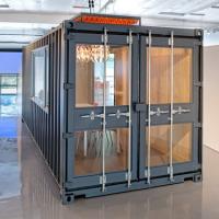 China Steel Structure 40 HQ Prefab Shipping Container Homes With OEM Expansion Window And Floor for sale