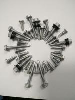 China Light Gauge Steel Prefab House Parts Anchor Connector Bolts 16mm Long Anti Rust  4.8mm Zinc Coating for sale