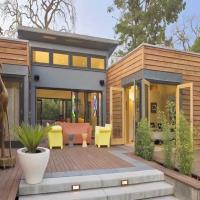 China Modular Villa Q235B 3 Rooms LGSF Light Gauge Steel House for sale