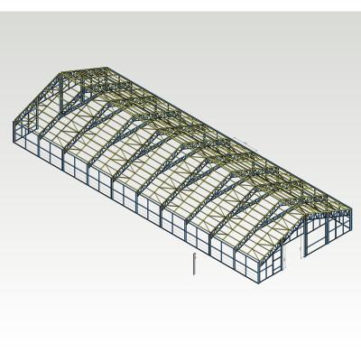 China PEP Film Galvanized Coil 100m Prefab Greenhouse Shed for sale