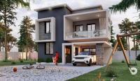 China 4 Rooms 2 Layers Prefab 318m2 Light Gauge Steel House for sale