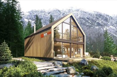 China Cement Fibrolite Wall Light Gauge Steel 15m2  Polish Prefab Micro House for sale