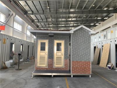 China PVC Flooring Steel Structure Wall 10mm Mobile Public Toilets for sale