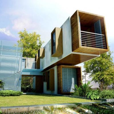 China Two Floor Prefabricated Mobile Homes Eco Friendly for sale