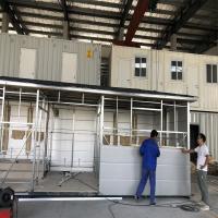China Outdoor Square Tube 1.2mm Prefabricated Modular Toilets for sale