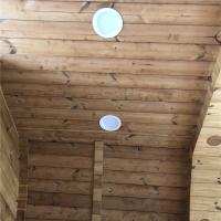 China Boat 1.2mm Steel Wood Decoration Prefabricated Steel LGSF House for sale