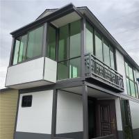 China 75mm EPS Wall panel 40m2 2 Bedrooms  Light Steel Prefab House for sale