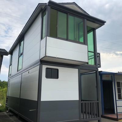 China 50m2  3mm Column 40ft Two Bedroom Light Steel Prefab House for sale