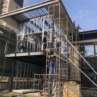 China Modern 200m2 6 Rooms 2mm OSB Board Light Steel Prefab House for sale