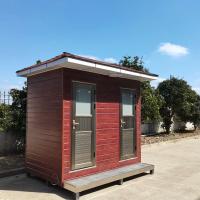 China 16mm PU Sandwich  AZ150 Steel Tube Prefabricated Modular Toilets for sale