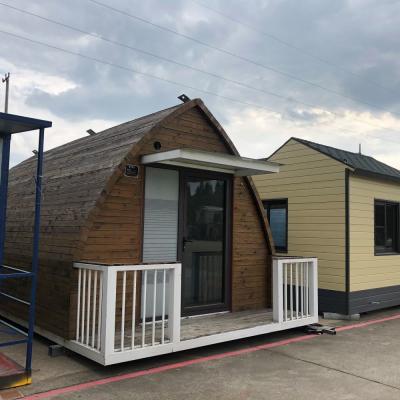 China Anticorrosive Wood Structure 2 Persons 27m2 Small Prefab Off Grid Cabin for sale