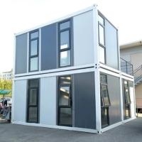 China Galvanized 100mm Sandwich Panel Modern Prefab Cargo Container Homes for sale