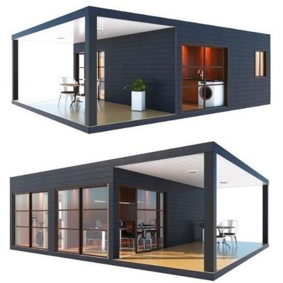 China CNAS 18mm Mgo Board 20ft Flat Pack Container Office Cabin for sale