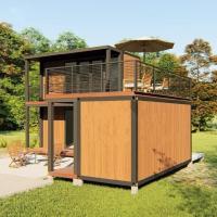 China ISO9001 20ft Portable Modular Wooden Garden House Coffee Shop for sale