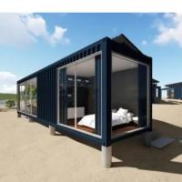 China CNAS 40 Feet Flat Pack Shipping Container Modular House For Holiday Camping for sale