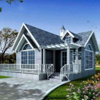 China EPS Gypsum Board Light Gauge Steel Prefabricated Structure Villa for sale