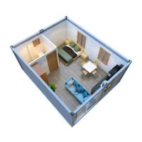 China CQGC 18mm MGO Light Steel Structure Container Flat Pack Home Extensions for sale