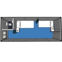 China 20ft 40ft Quick Install Modular Cabin Emergency Hospital for sale