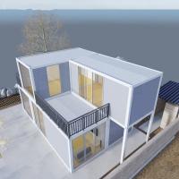 China Waterproof Prefab Shipping Living Container House Coffee Shops for sale