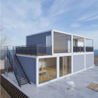 China Waterproof Prefab Shipping Living Container House Coffee Shops for sale