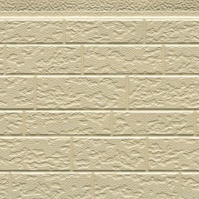 China 383mm Width Large Brick Decorative Fireproof B2 Insulated PU Sandwich Panels for sale