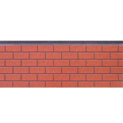 China 16mm Thickness Antique Brick Polystyrene Metal PU Sandwich Outdoor Panels for sale