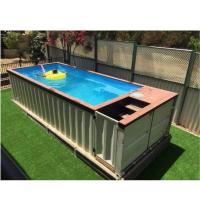 China 20ft 40ft Above Ground Prefab Shipping Container Swimming Pool for sale