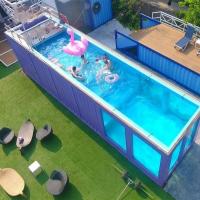 China 20ft 40ft Above Ground Prefab Shipping Container Swimming Pool for sale