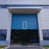 China 380V 50mm Polyurethane Foam Automatic Security Overhead Factory Roller Door for sale